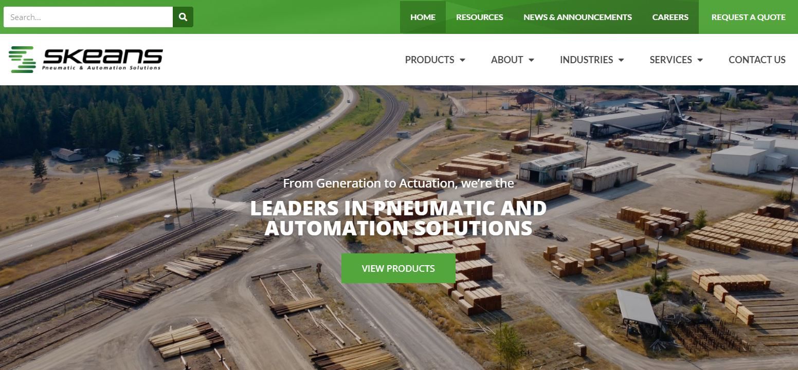 Home - Skeans Pneumatic and Automation Solutions