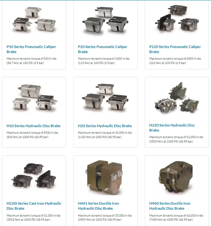 Mechanical Products, Gearboxes, Disc Brakes, Linear Guides